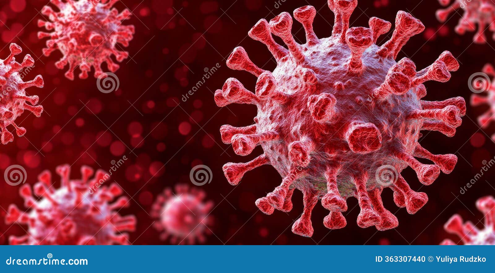 A Highly Detailed Depiction of Pathogenic Bacteria in a Lively Setting ...