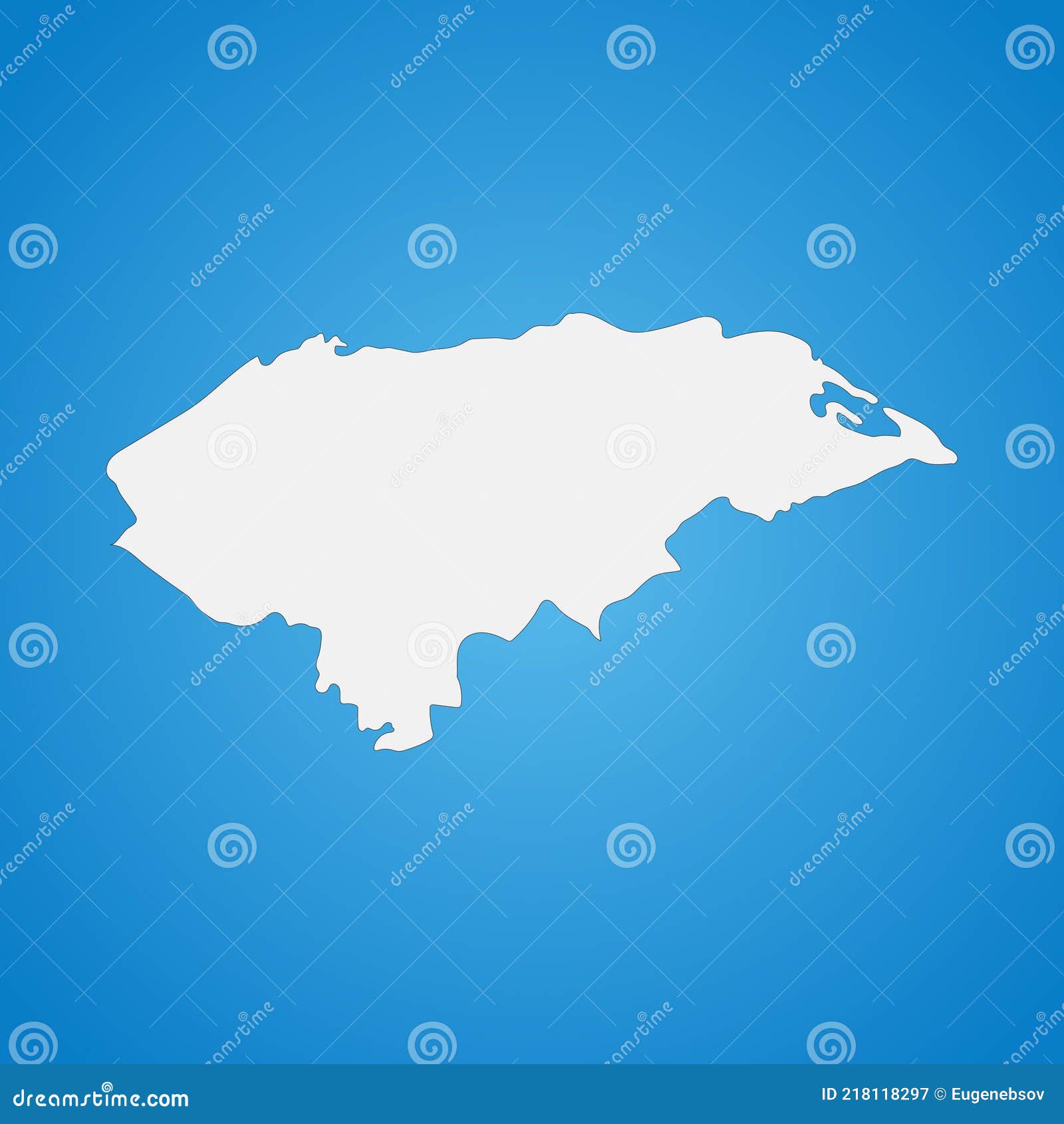 Highly Detailed Honduras Map with Borders Isolated on Background Stock ...