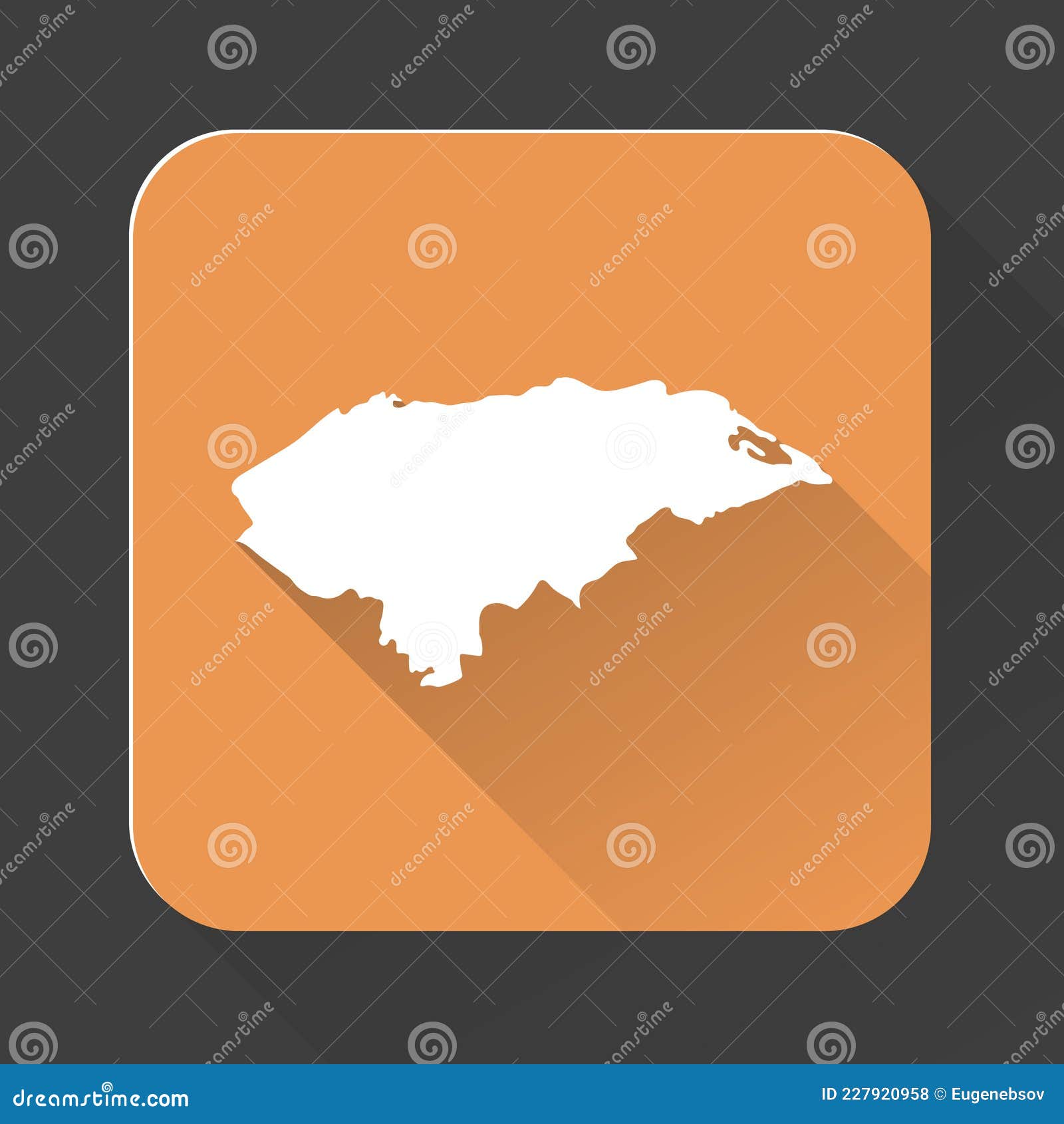 Honduras Highly Detailed Physical Map Cartoon Vector | CartoonDealer ...
