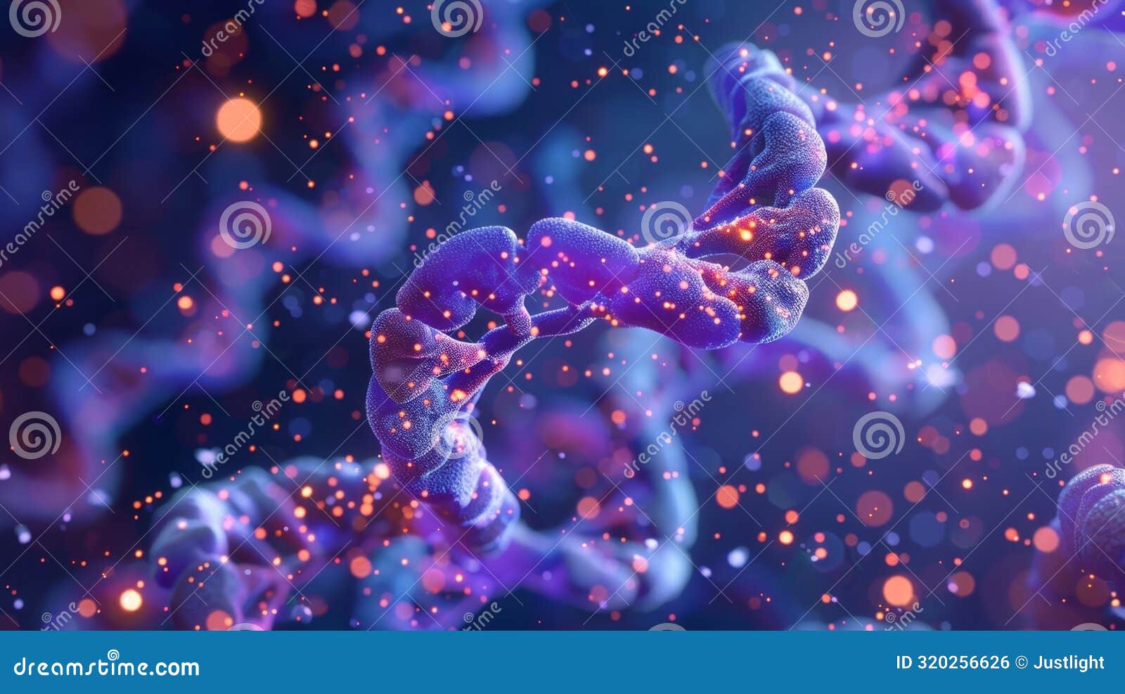 Highly Detailed Image of DNA Replication Showcasing the Separation and ...