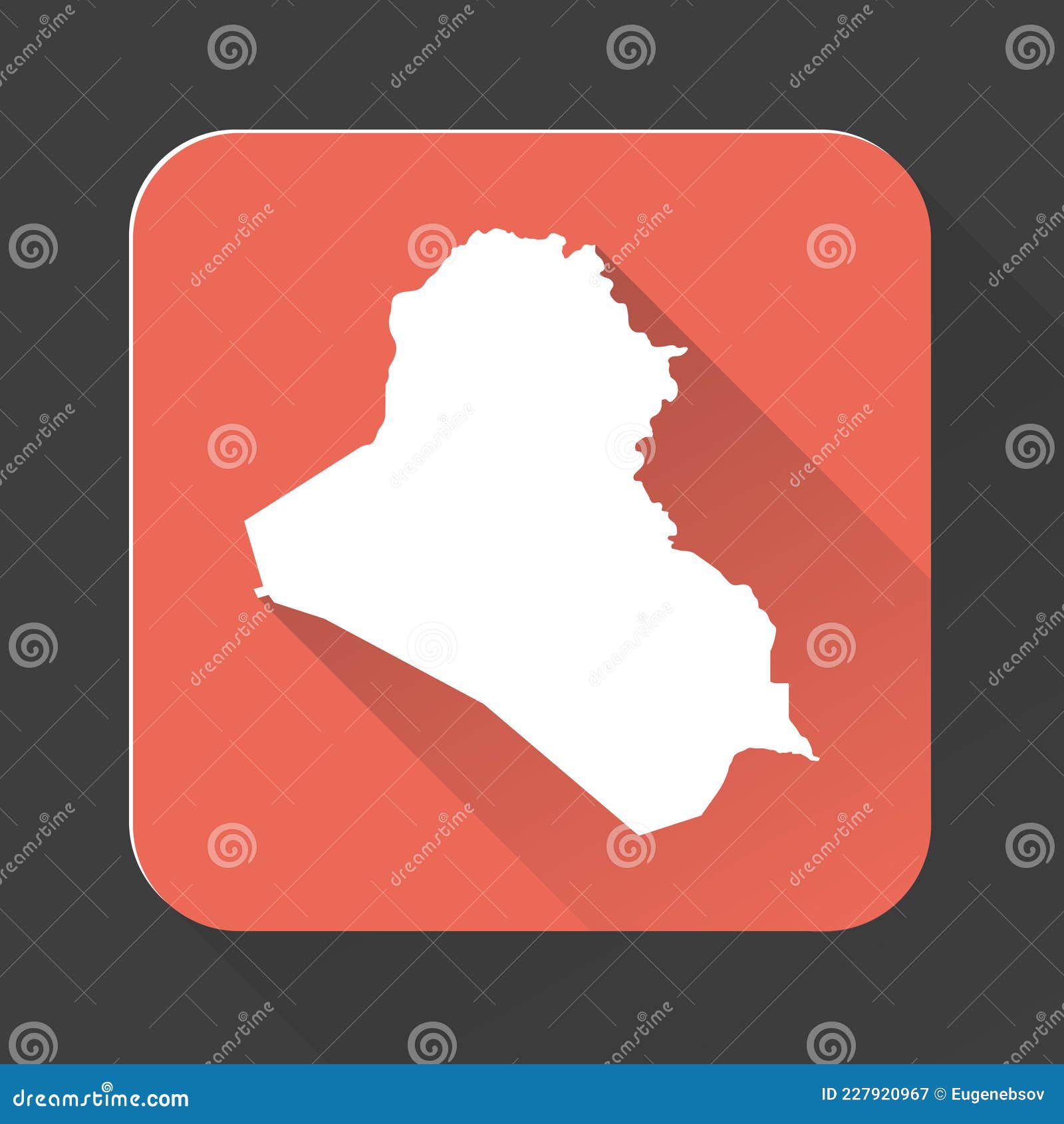 Highly Detailed Iraq Map with Borders Isolated on Background Stock ...