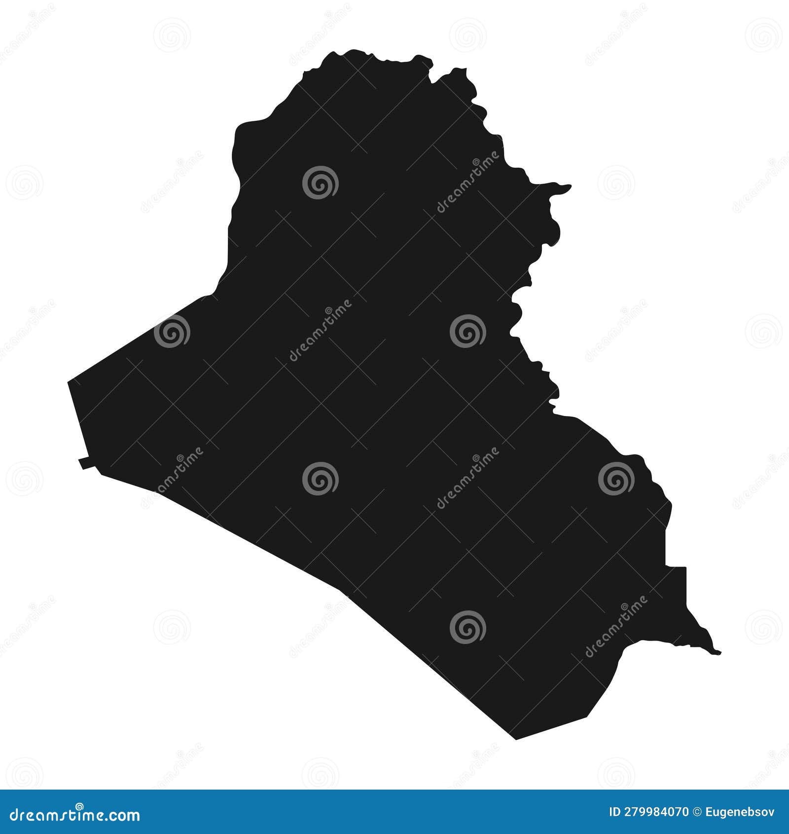 Highly Detailed Iraq Map with Borders Isolated on Background Stock ...