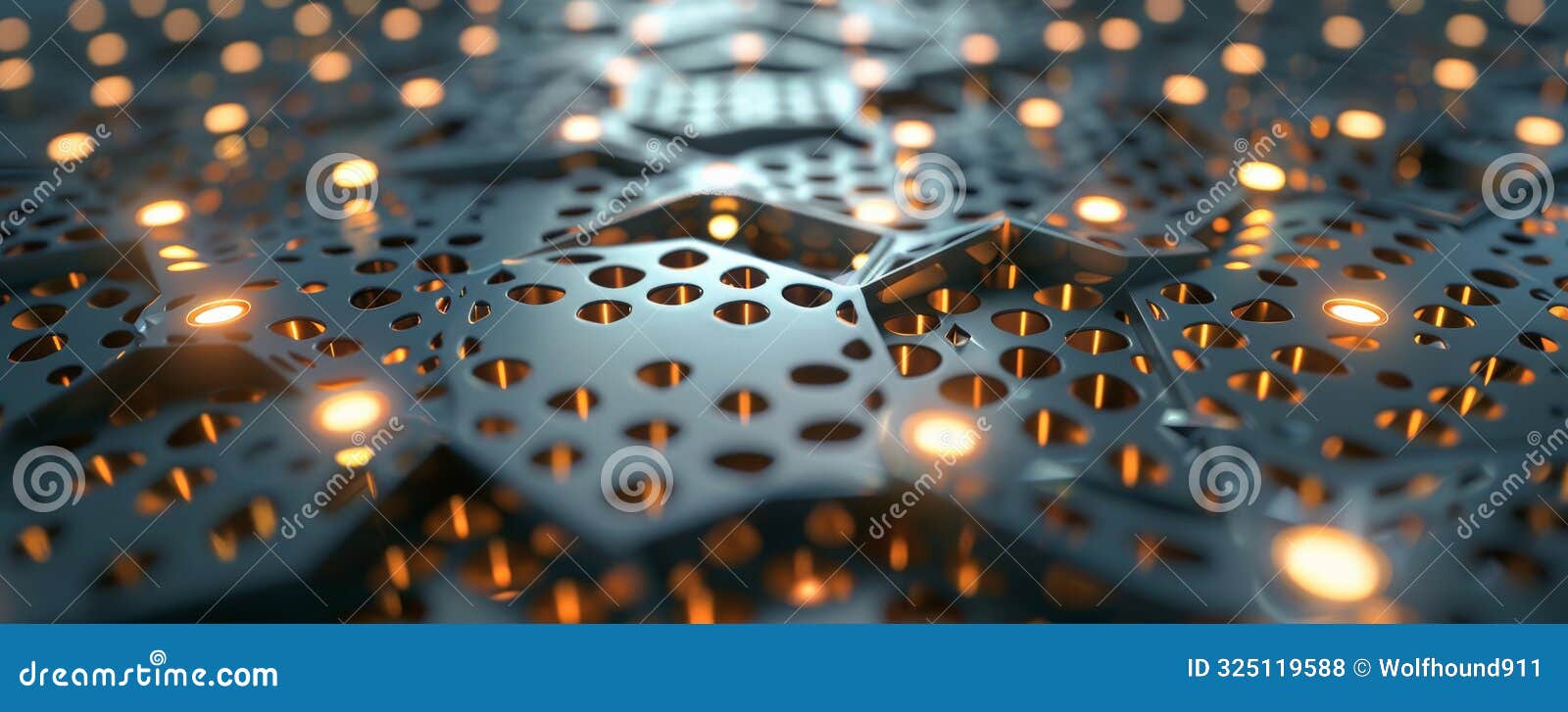 A Highly Detailed Metal Texture with Intricate Latticework and Soft ...