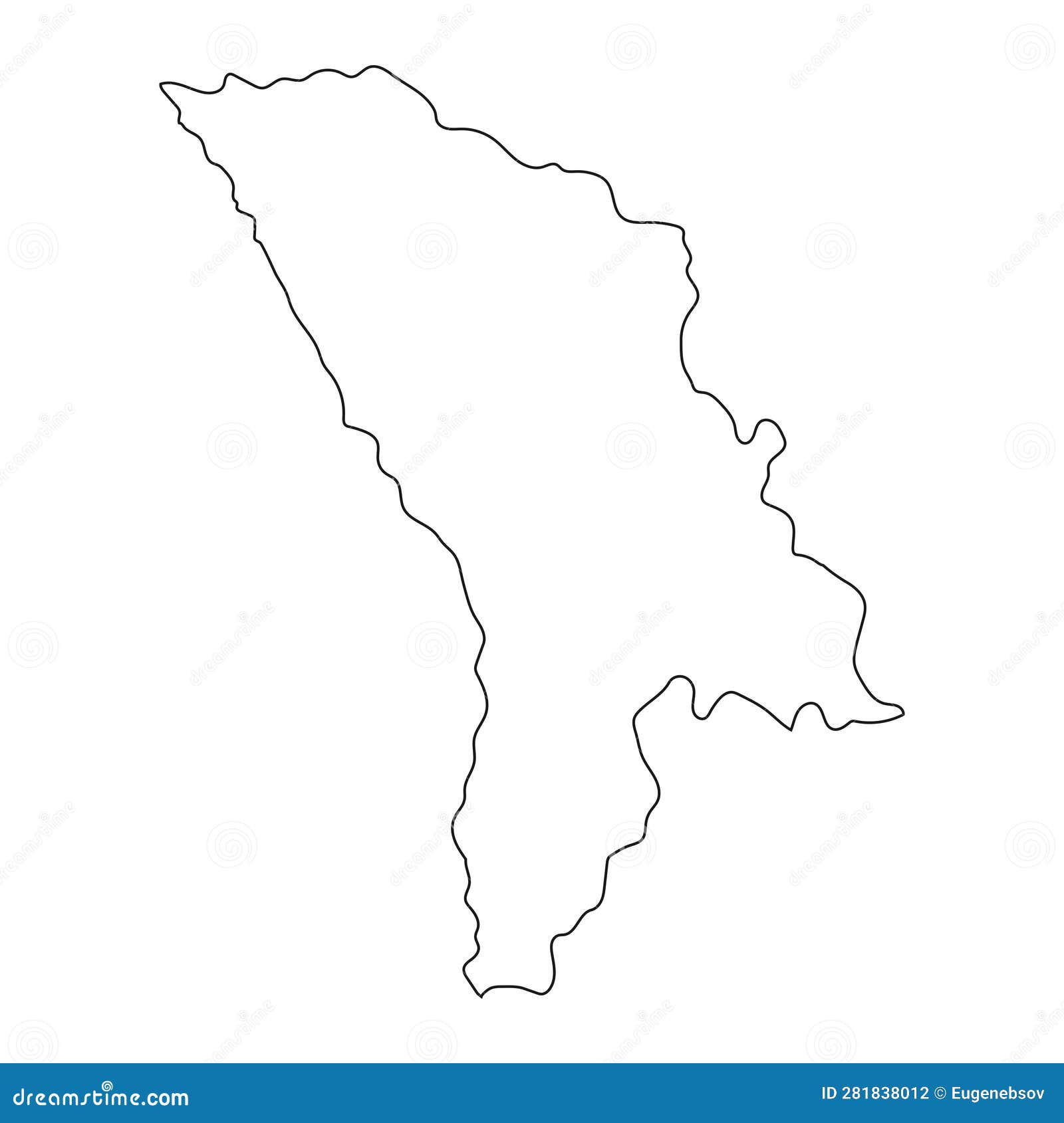 Detailed Moldova Physical Map. Cartoon Vector | CartoonDealer.com ...