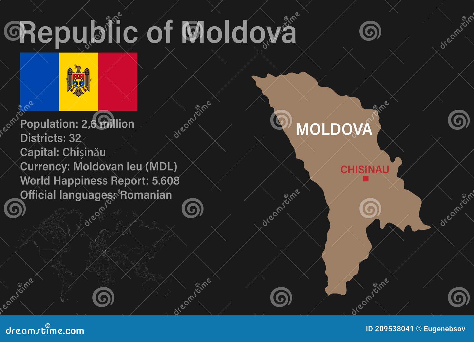moldova physical map