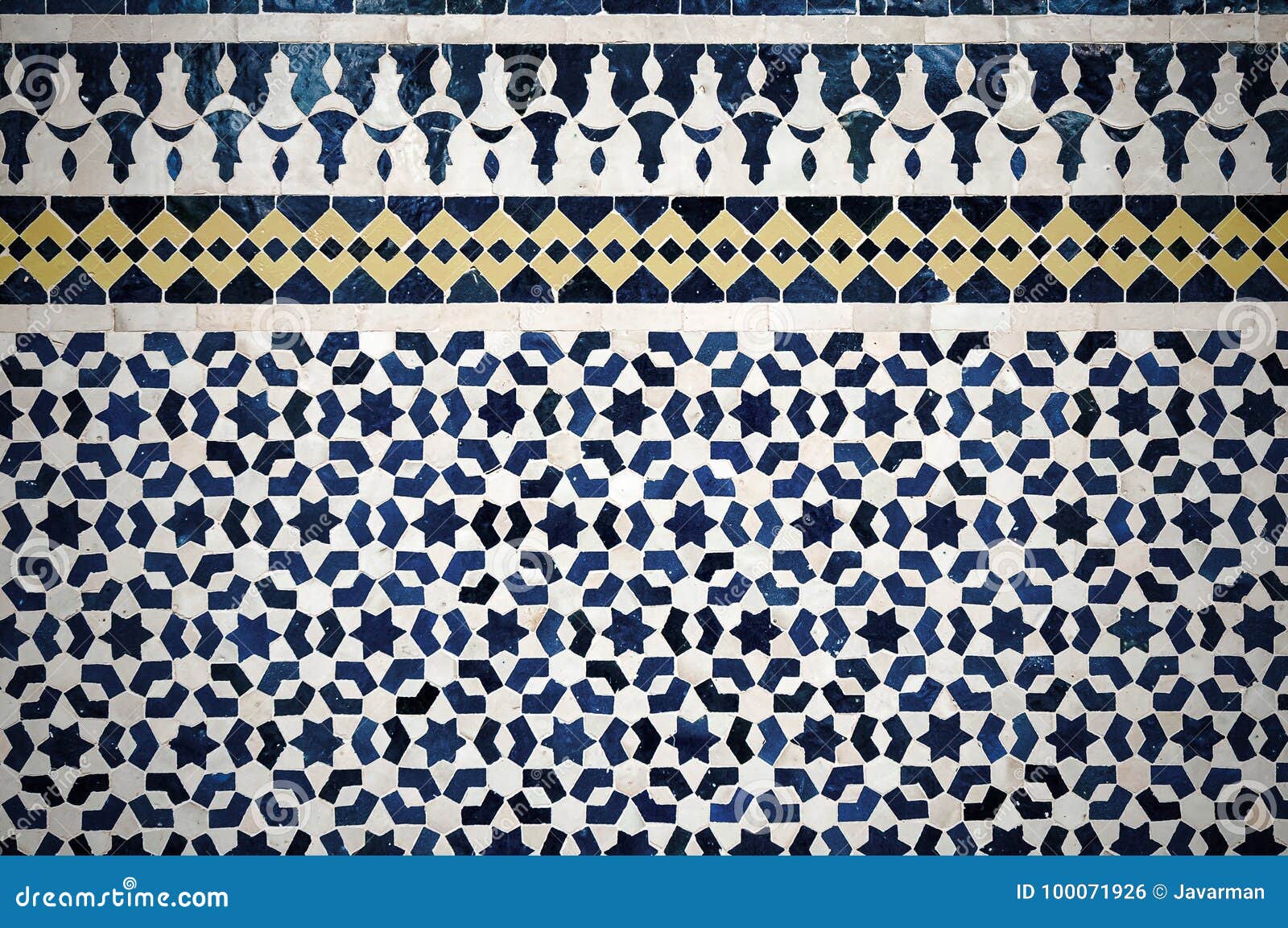 Moroccan Vintage Tile Background Stock Illustration - Illustration of ...