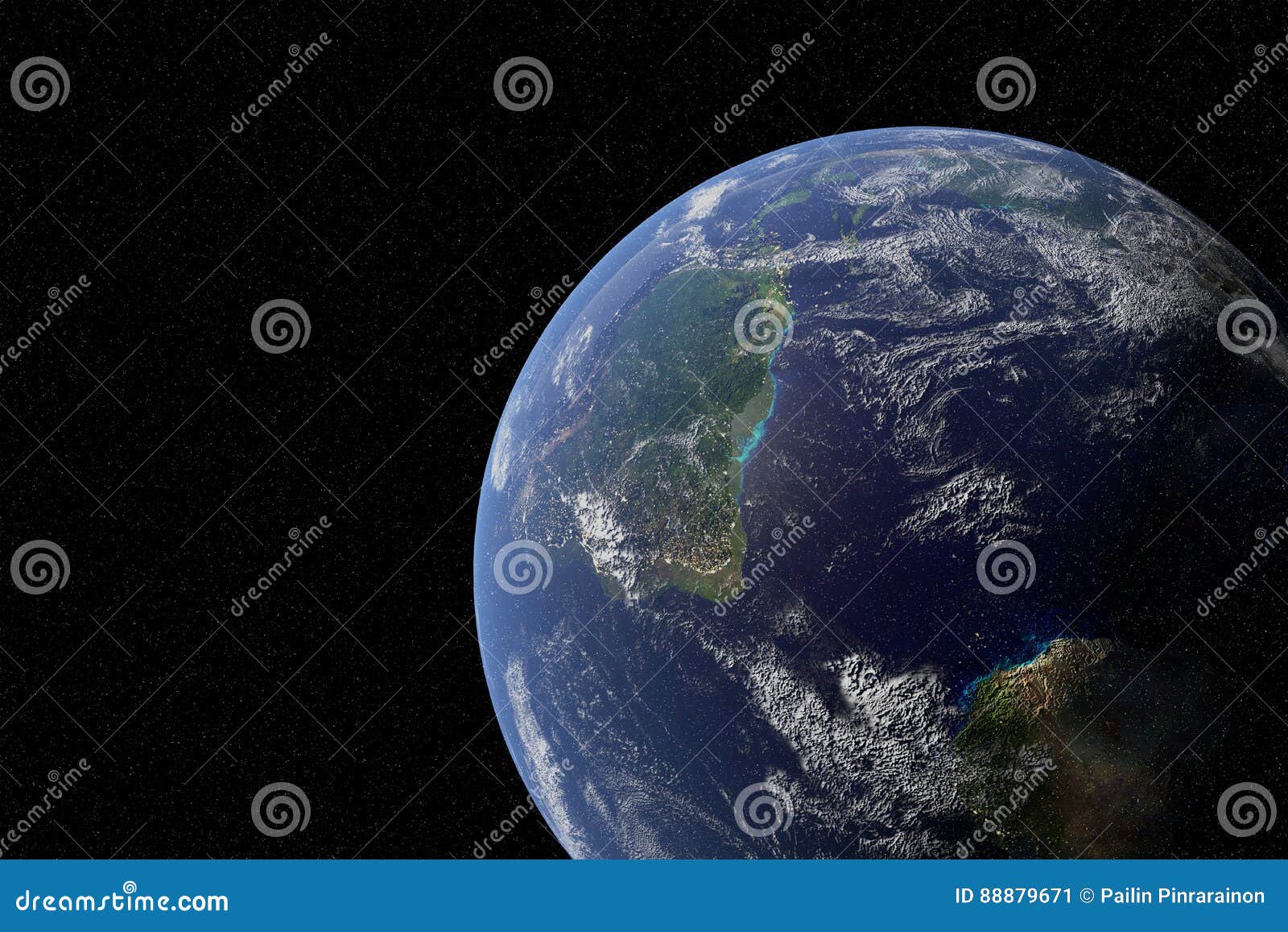 Highly Detailed Planet from Space. Elements of this Image Furnished by ...