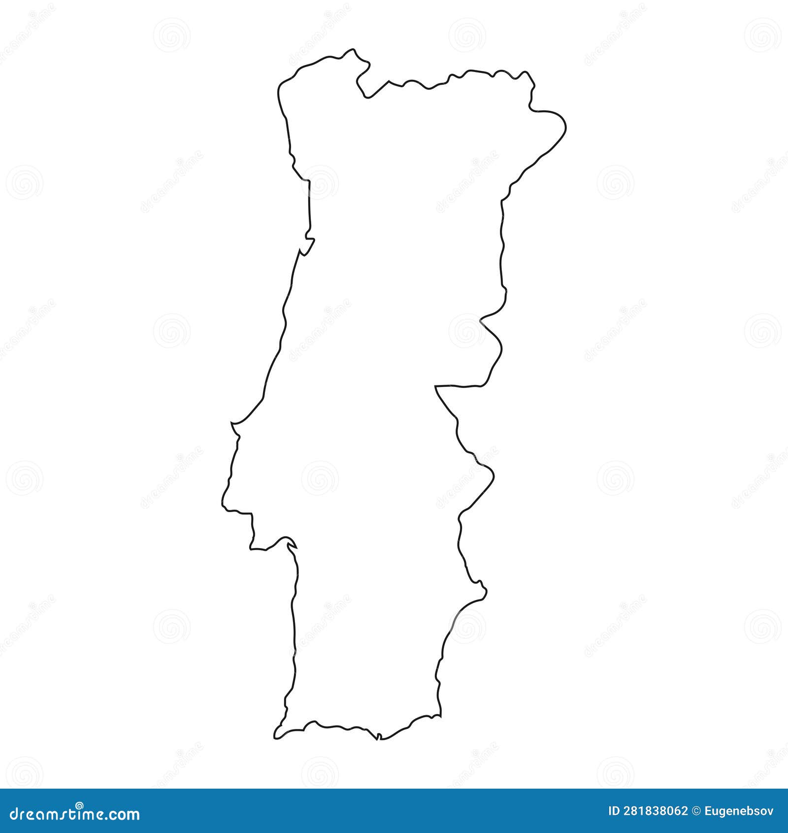 The Detailed Map Of The Portugal With Regions Or States And Cities ...