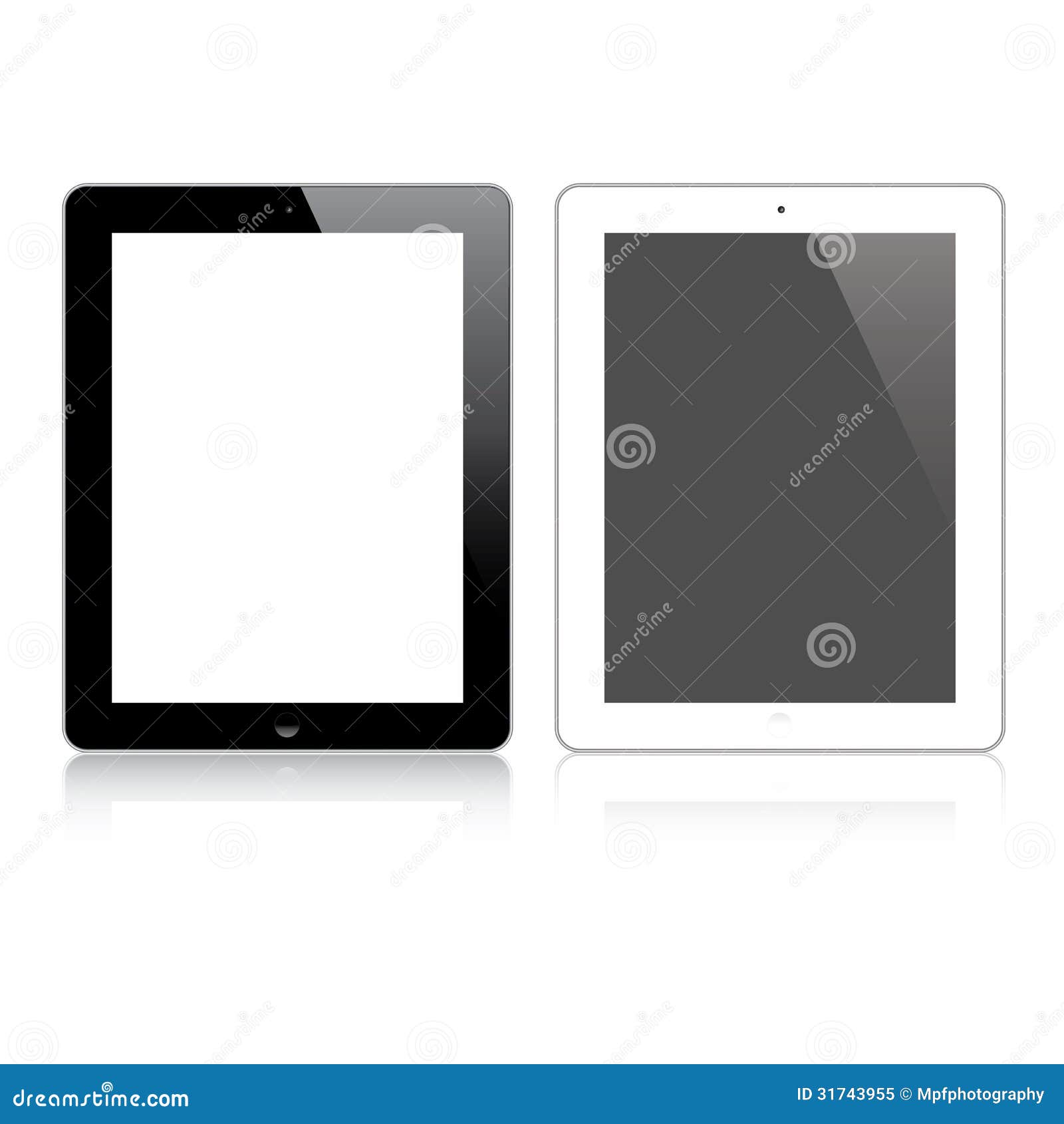 Highly Detailed Responsive Tablet Vector Stock Vector - Illustration of ...