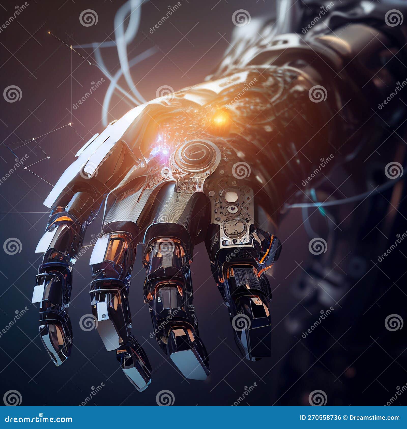 Bionic Technology Horizontal Banners Cartoon Vector | CartoonDealer.com ...