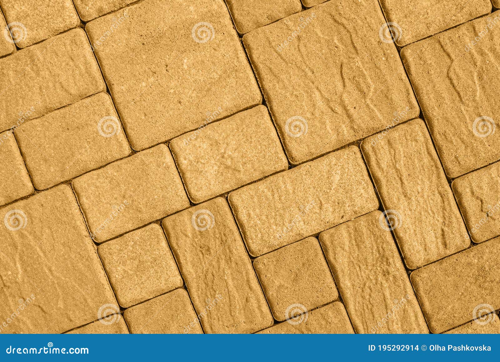 Diagonal Pavement Pattern Toned in Honey Dijon Stock Photo - Image of ...
