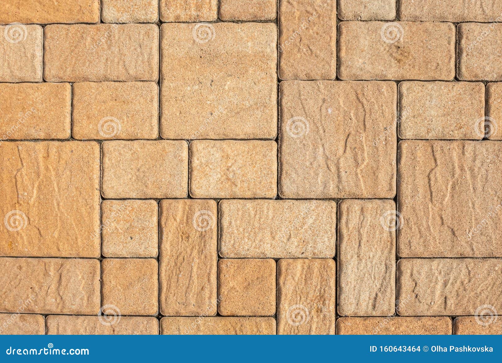 Street Beige Pavement Pattern from Directly Above Stock Photo - Image ...