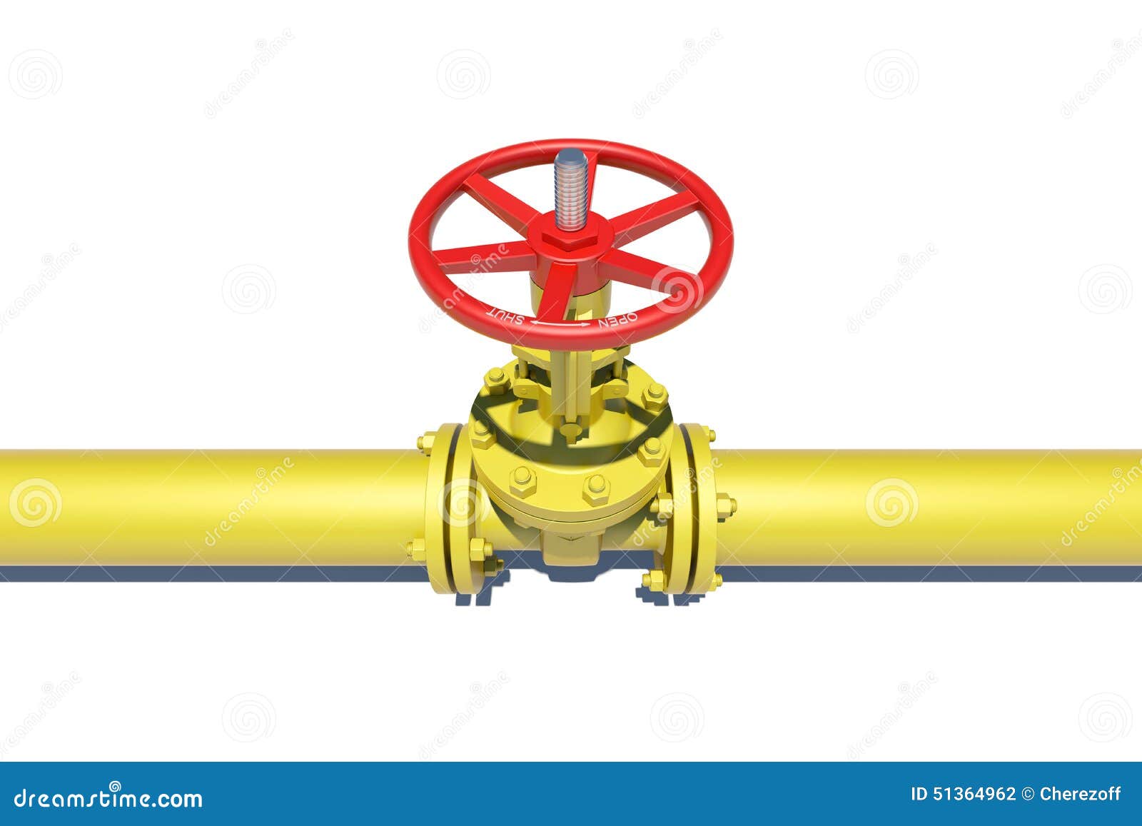 Highly Detailed Three-dimensional Model Valves and Stock Illustration ...