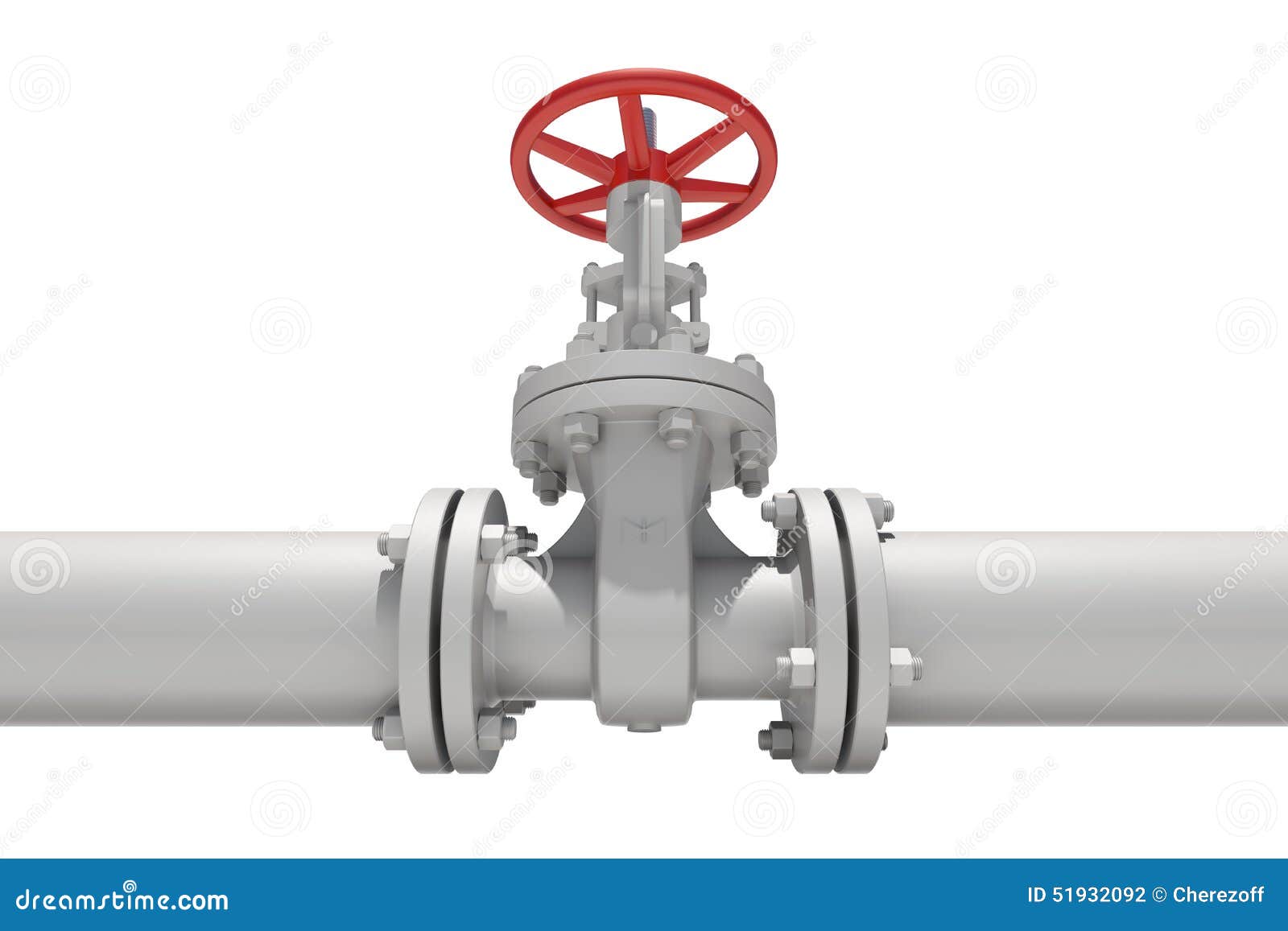 Highly Detailed Three-dimensional Model Valves and Stock Illustration ...
