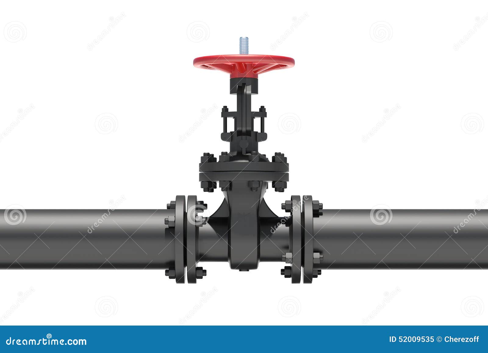 Highly Detailed Three-dimensional Model Valves and Stock Illustration ...