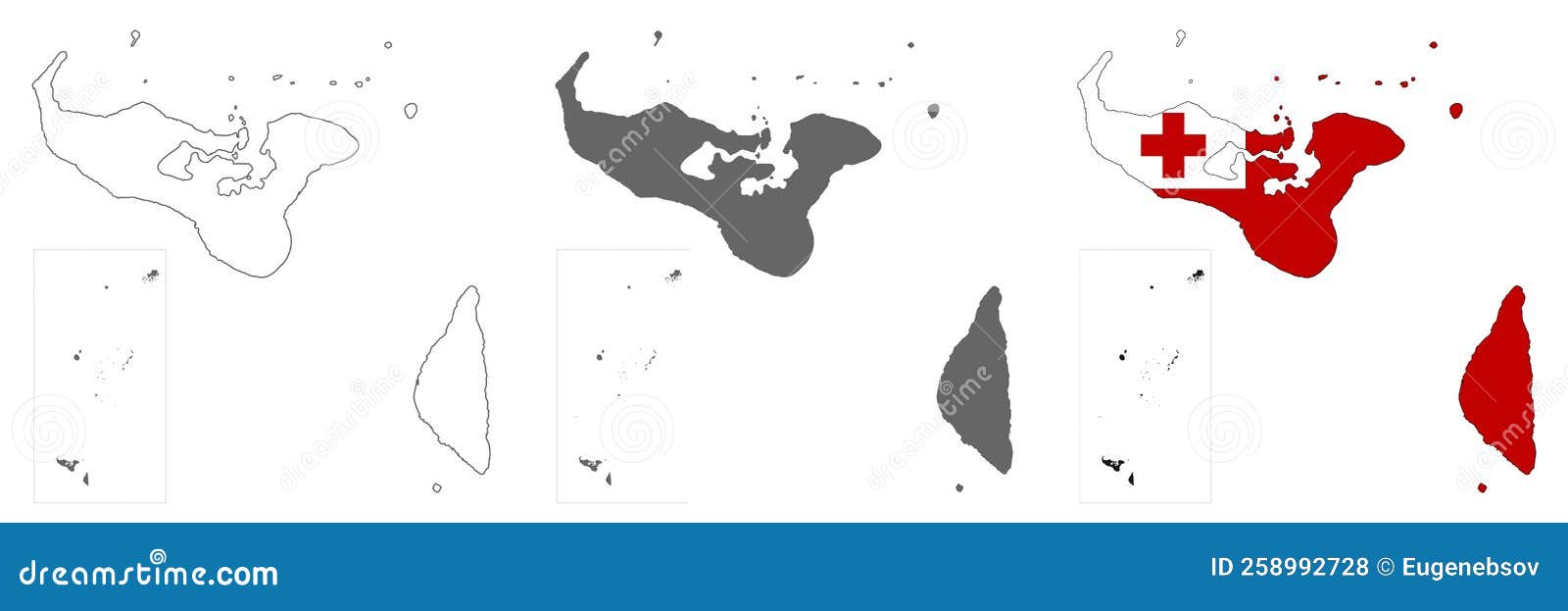 Tonga Highly Detailed Political Map Cartoon Vector | CartoonDealer.com ...