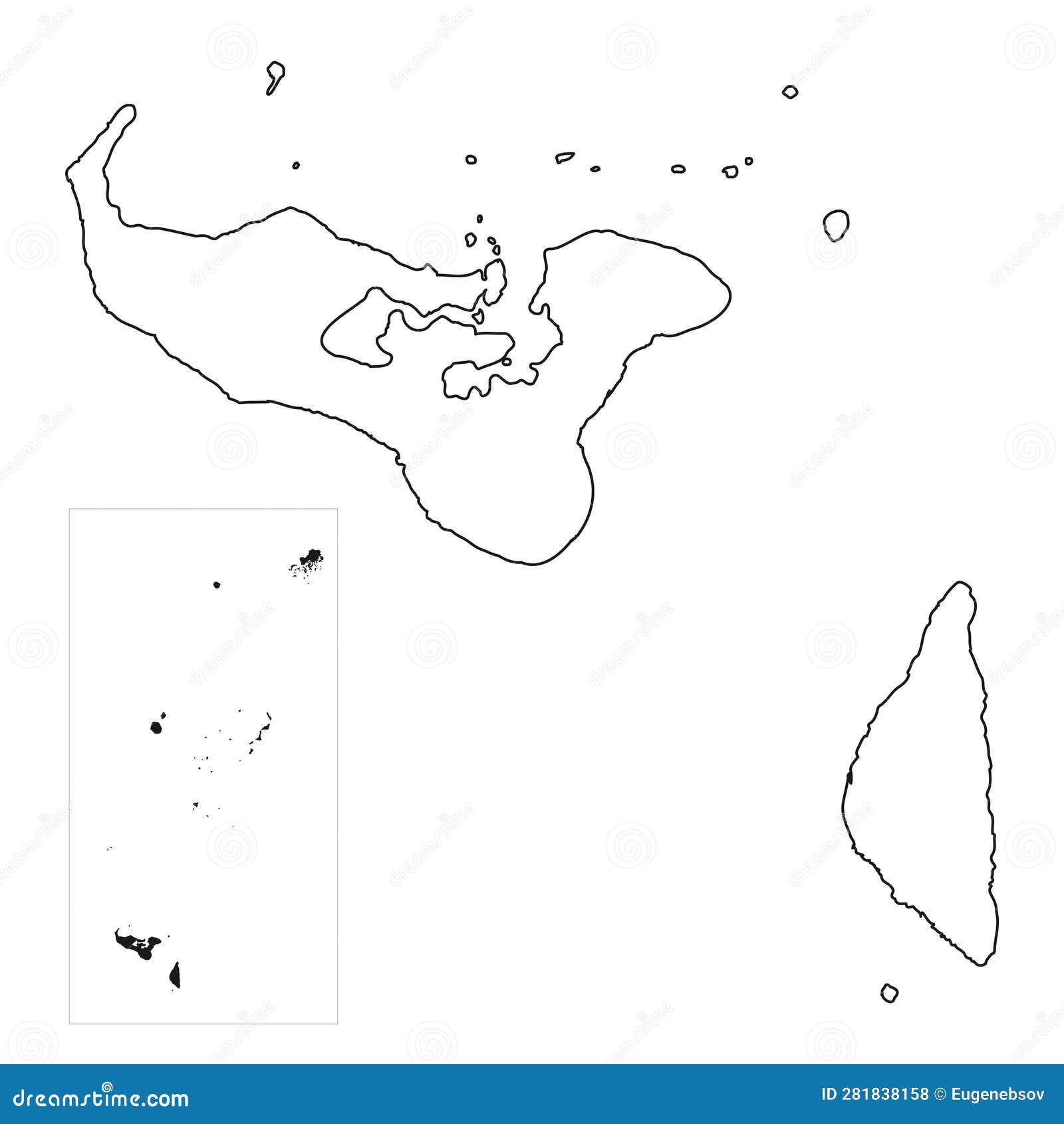 Highly Detailed Tonga Map With Borders Isolated On Background Vector ...