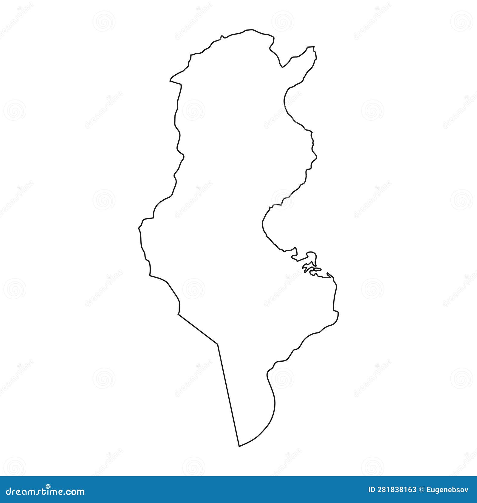 The Detailed Map Of The Tunisia With Regions Or States And Cities ...