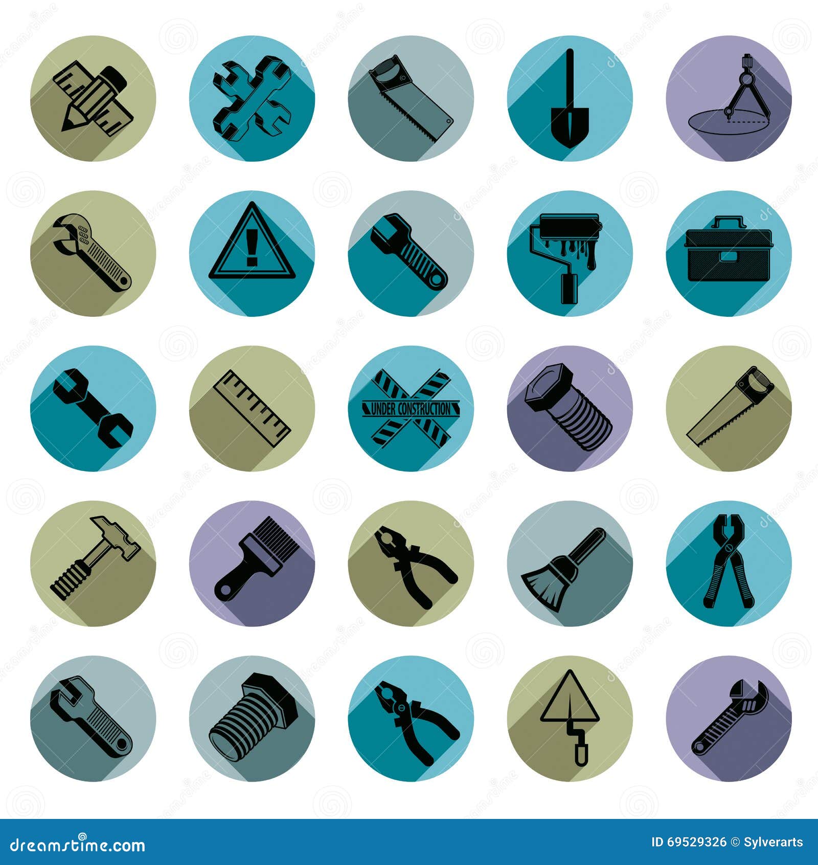 Highly Detailed Work Tools Collection, Carpentry and Industry To Stock ...