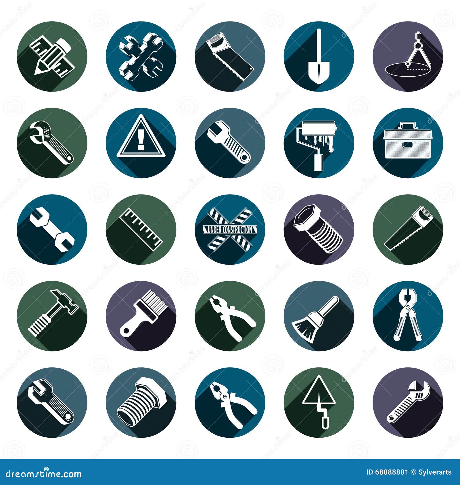 Highly Detailed Work Tools Collection, Carpentry and Industry To Stock ...