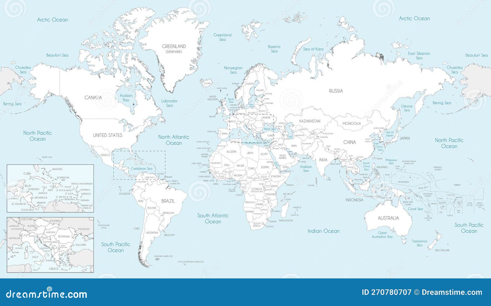 Highly Detailed World Map Vector Illustration. Editable and Clearly ... Highly Detailed World Map Vector Illustration. Editable and Clearly ...