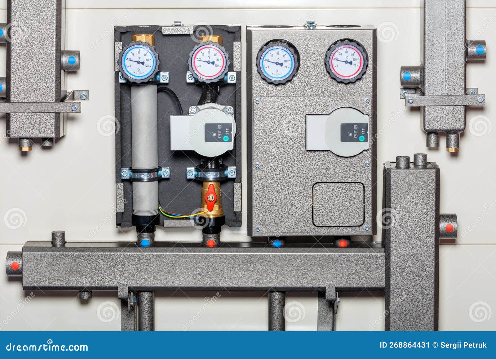 Pump Mixing Group with Circulation Pump and Pressure and Pressure ...