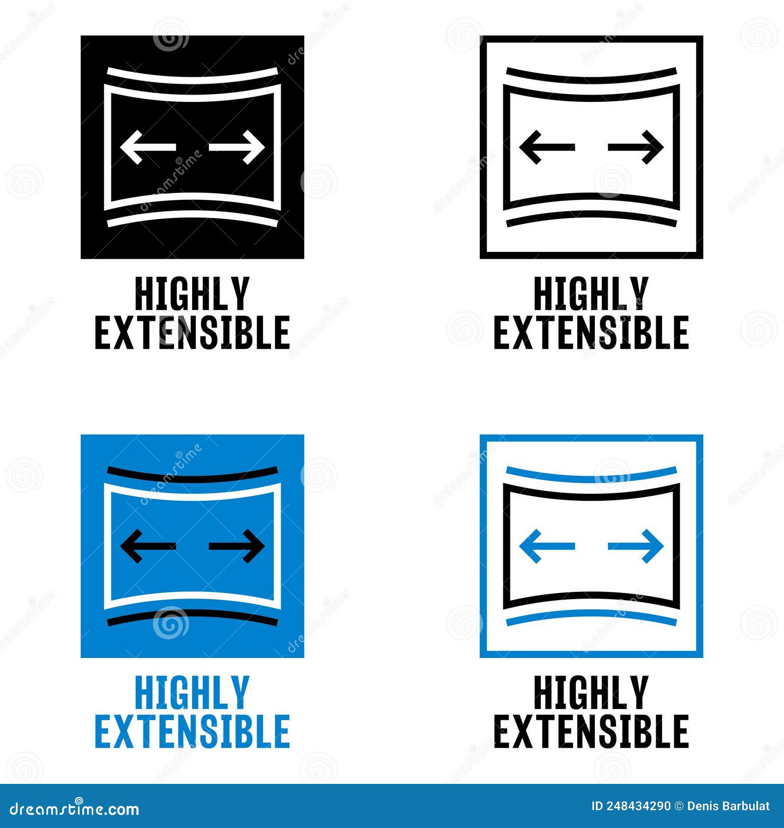 Highly Extensible Vector Information Sign Stock Vector - Illustration ...