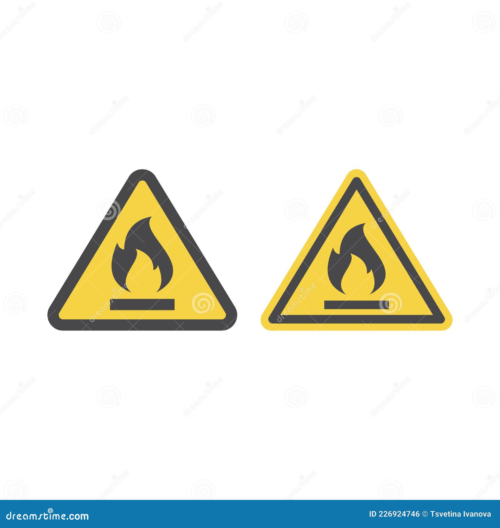Highly Flammable Gas or Liquid Vector Sign Stock Vector - Illustration ...