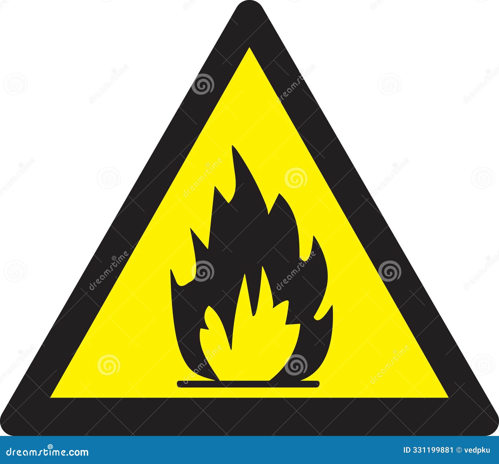 Highly Flammable Sign, Warning Sign Flammable, Flammable Symbol ...