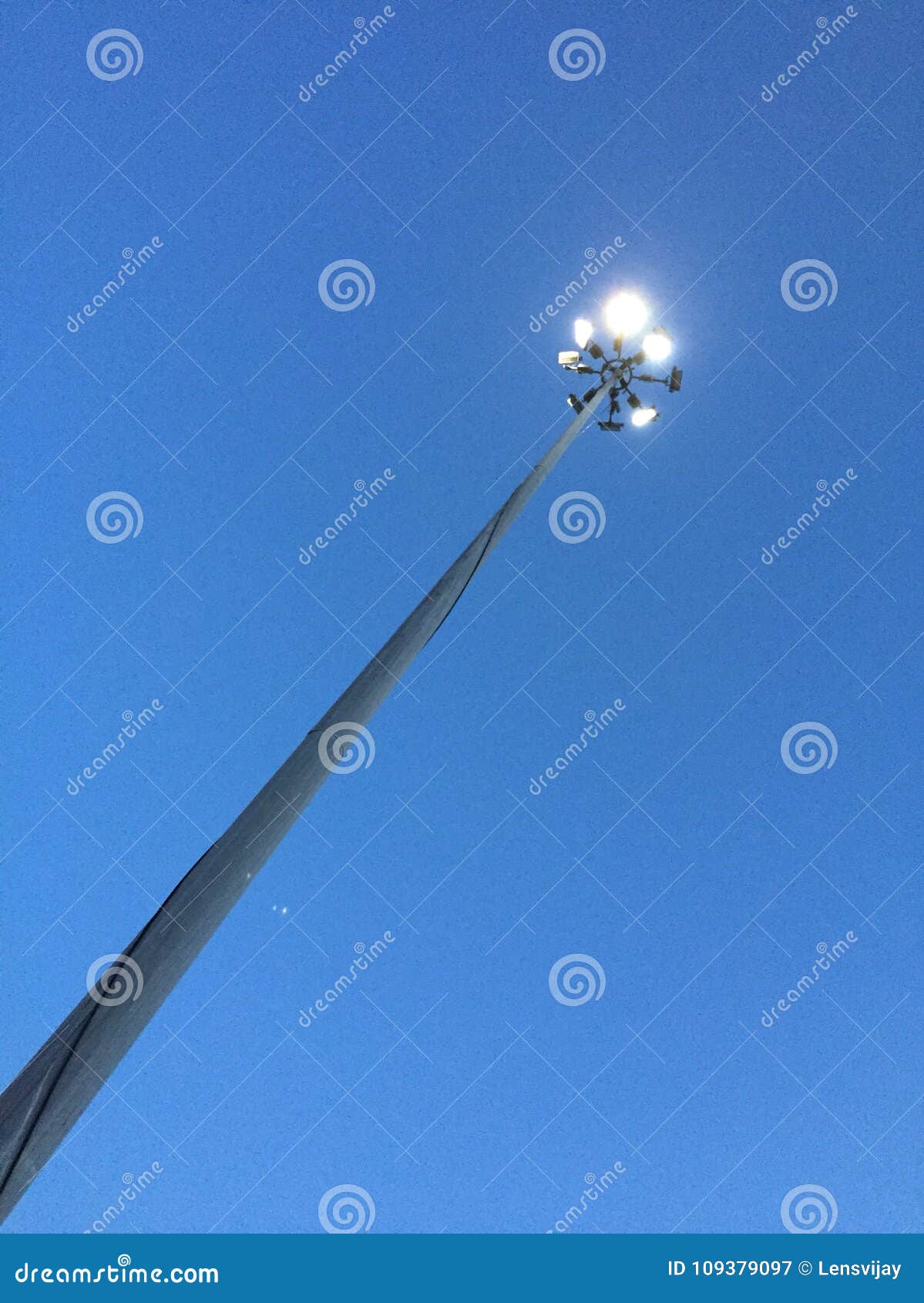 Highly light post stock image. Image of highly, post - 109379097