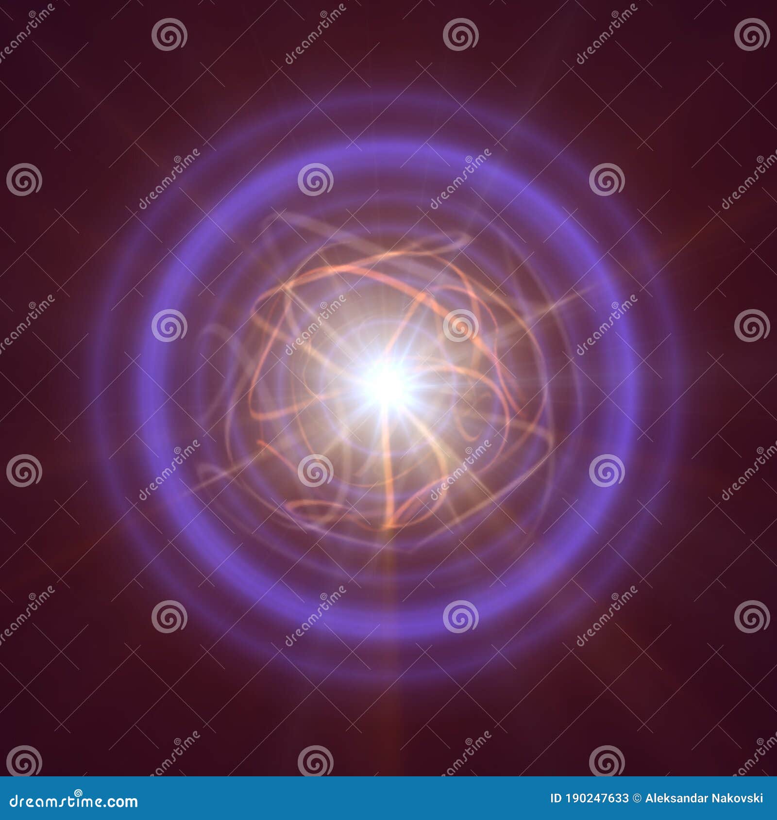 Highly Magnetized Rotating Neutron Star Stock Illustration ...