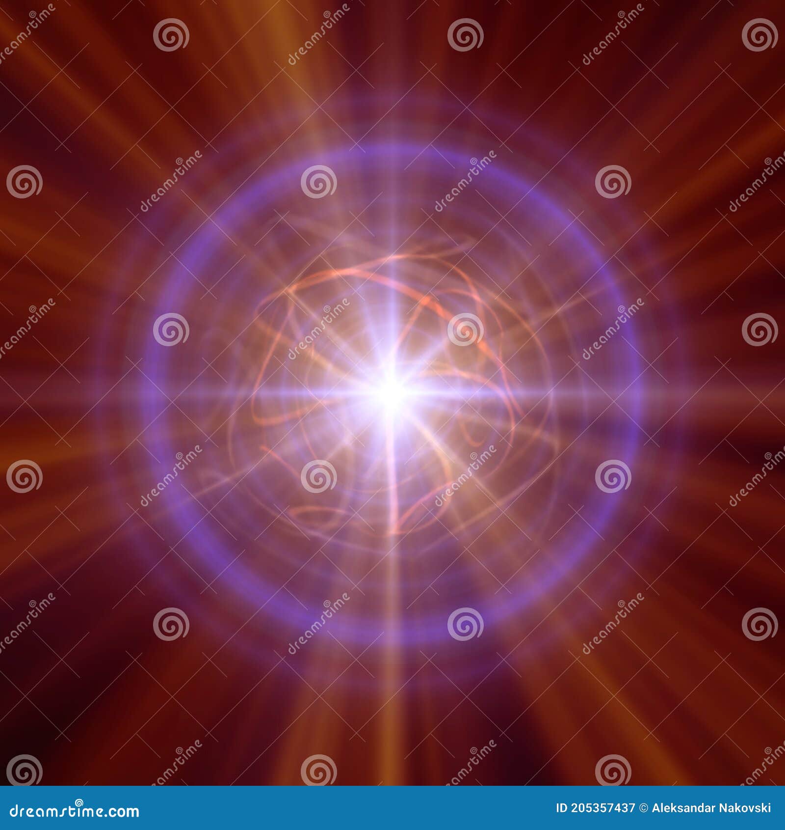 Highly Magnetized Rotating Neutron Star Stock Illustration ...