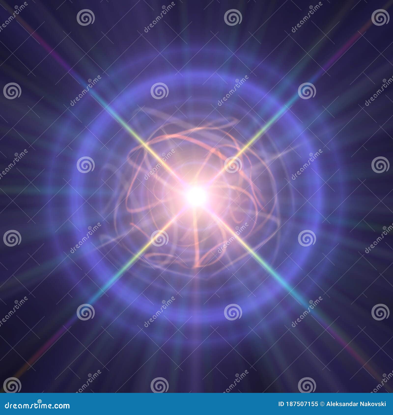 Highly Magnetized Rotating Neutron Star Stock Illustration ...