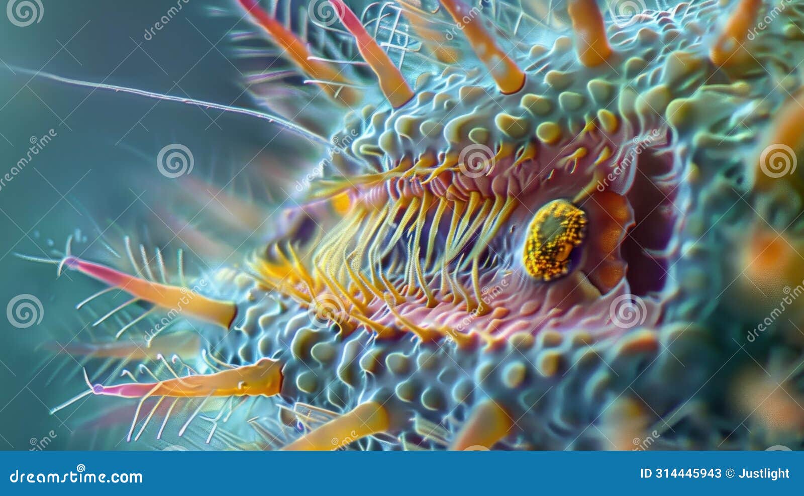 A Highly Magnified Image of a Ciliates Mouth with Its Specialized ...