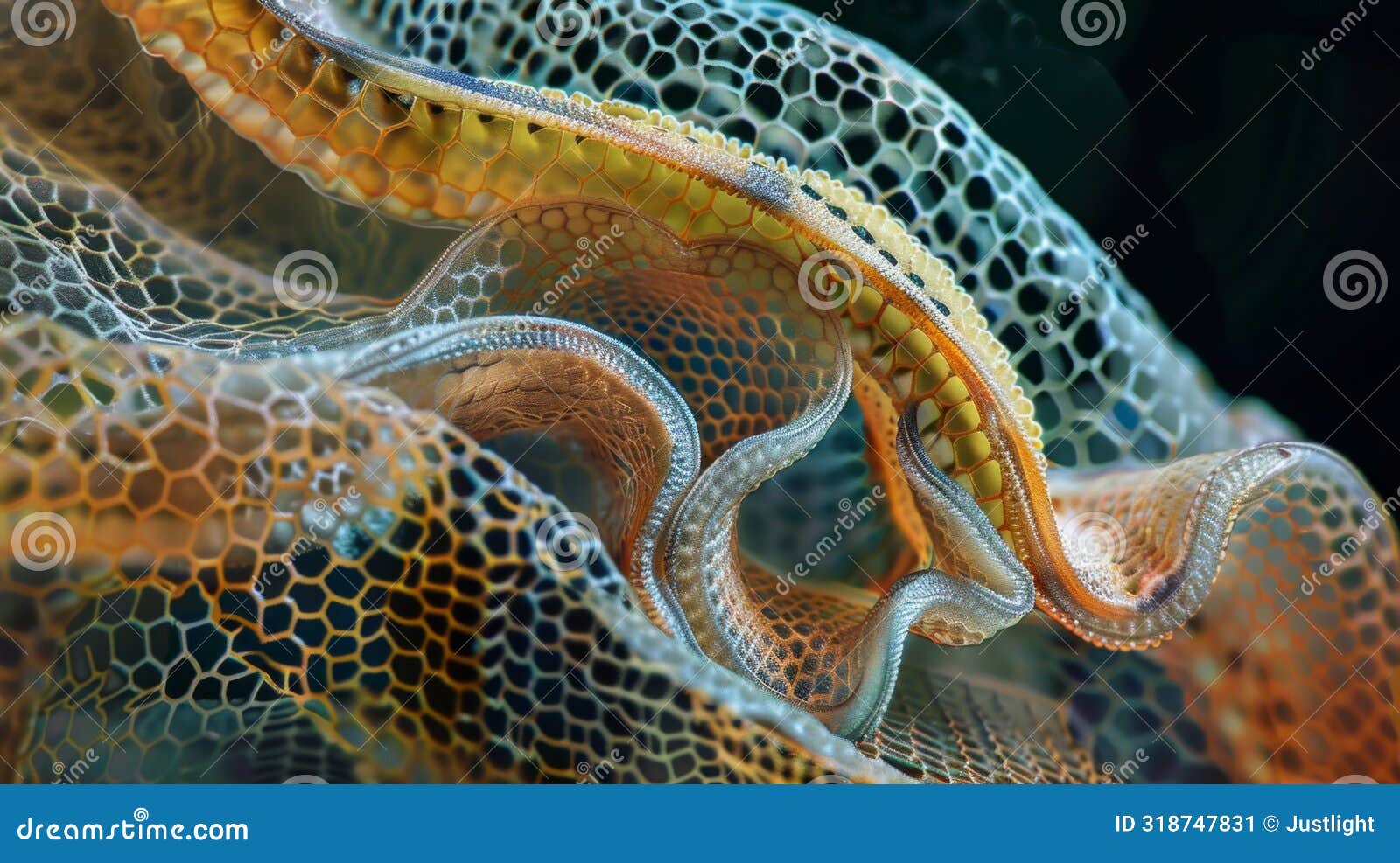 A Highly Magnified Image of the Exoskeleton of a Nematode Uncovered ...
