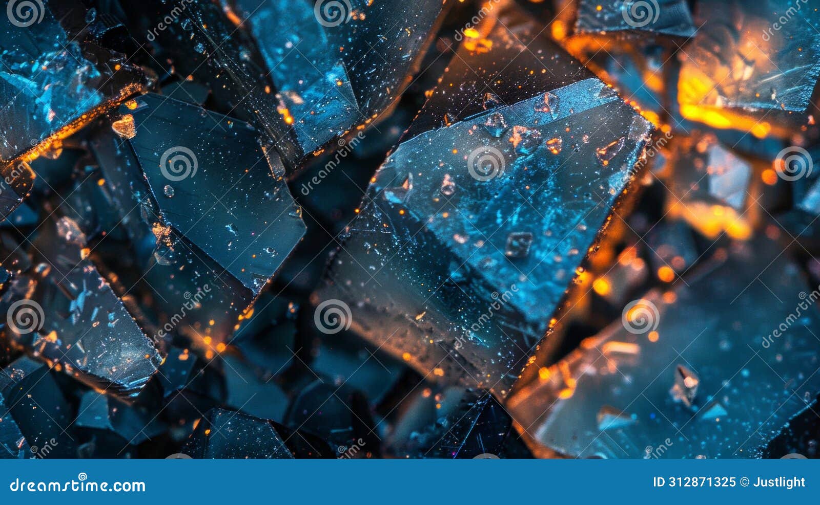 A Highly Magnified Image of a Lightresponsive Material Showing Its ...