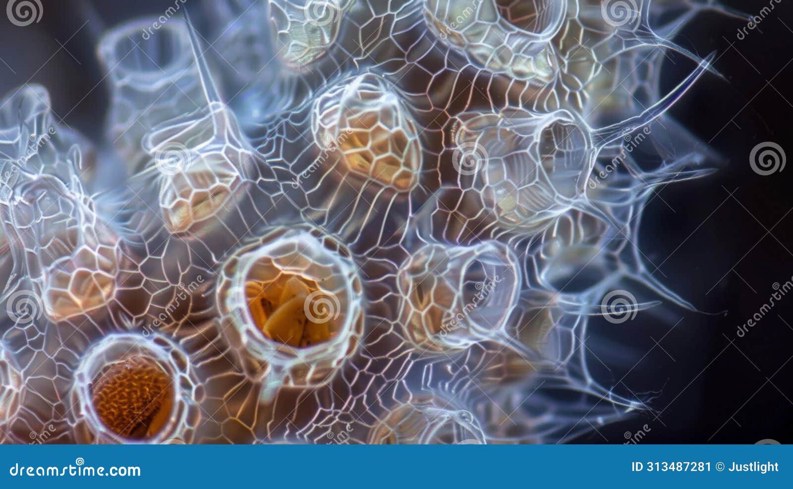 A Highly Magnified Image of a Microscopic Worm Egg Showing the ...