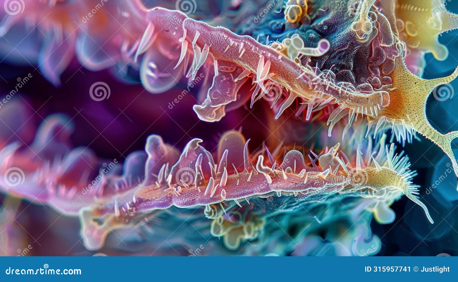 A Highly Magnified Image of a Nematodes Mouth Which Boasts an ...