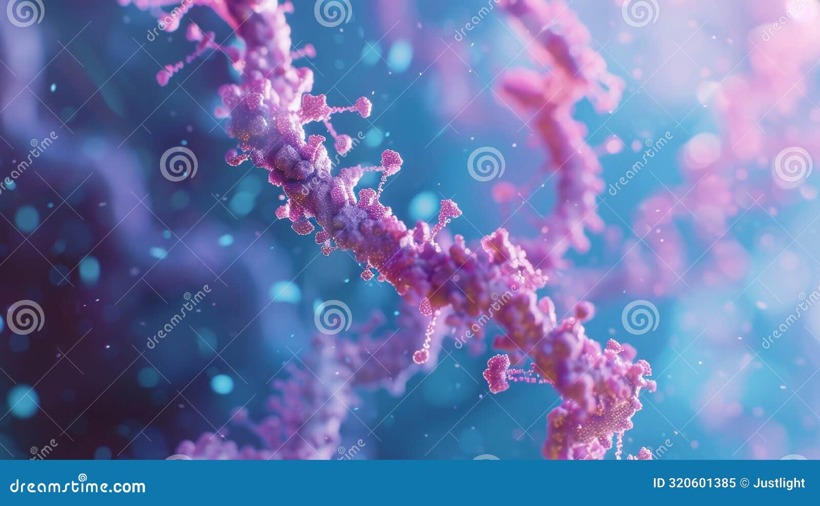 Highly Magnified Image of a Transcription Factor Protein Interacting ...
