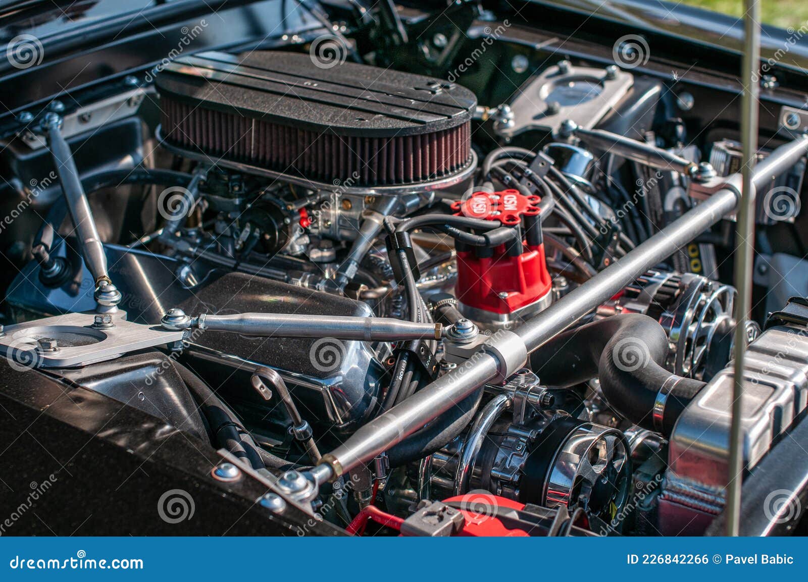 A Highly Modified Engine Restored for Competition Showing Stock Photo ...