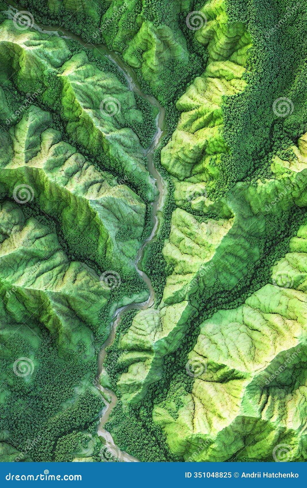 Highly Realistic LiDAR GIS Map Model of River Valley with Elevation ...