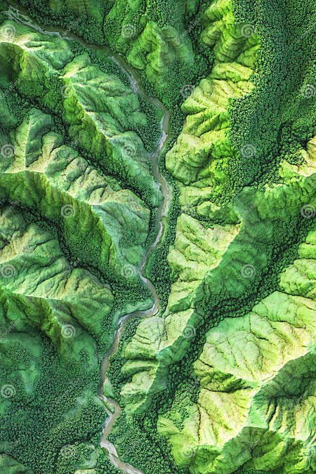 Highly Realistic LiDAR GIS Map Model of River Valley with Elevation ...