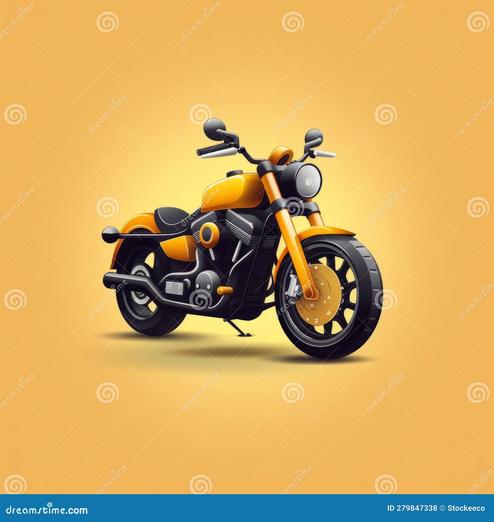 Highly Realistic Motorcycle Icon with Precise and Sharp Vray Tracing ...