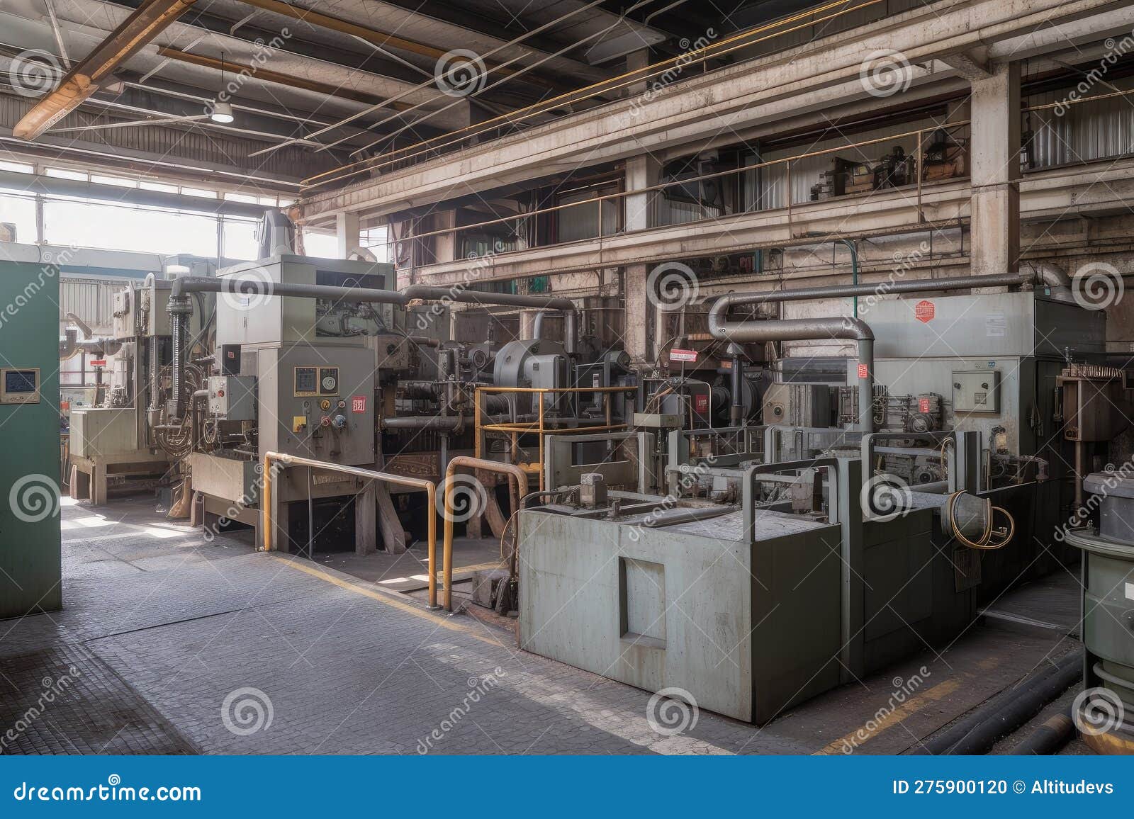 Highly Technical Aluminum Processing Plant, with Intricate Machinery ...