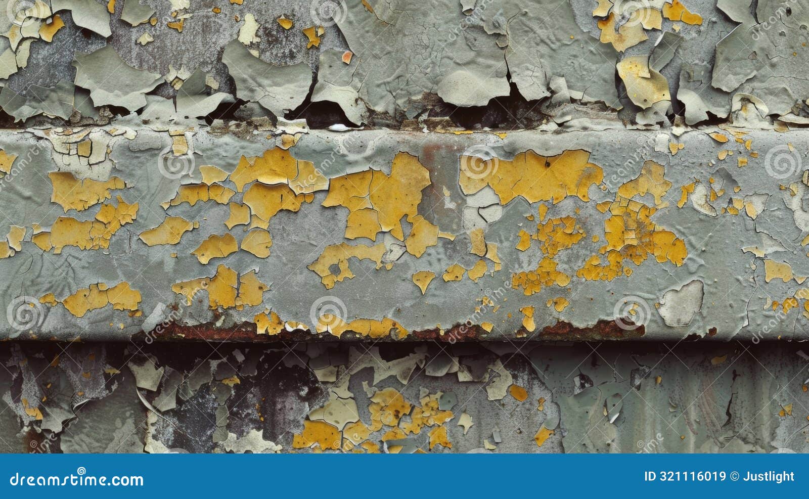 A Highly Textured Image of Cracked and Peeling Paint on a Metal Safety ...