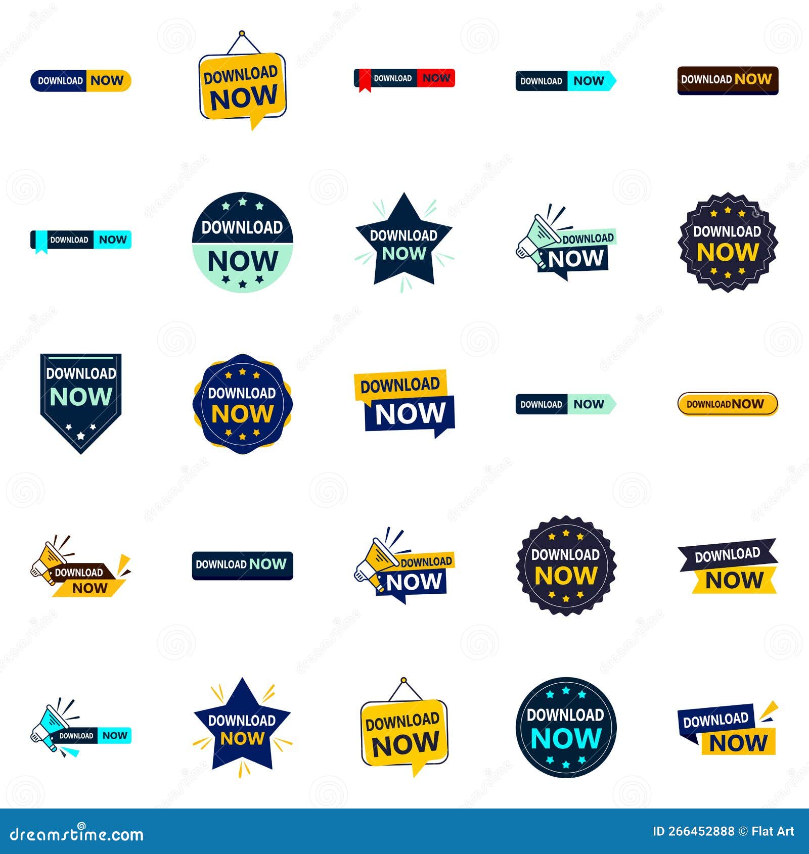 25 Highquality Download Now Banners for Your Storefront Stock Vector ...