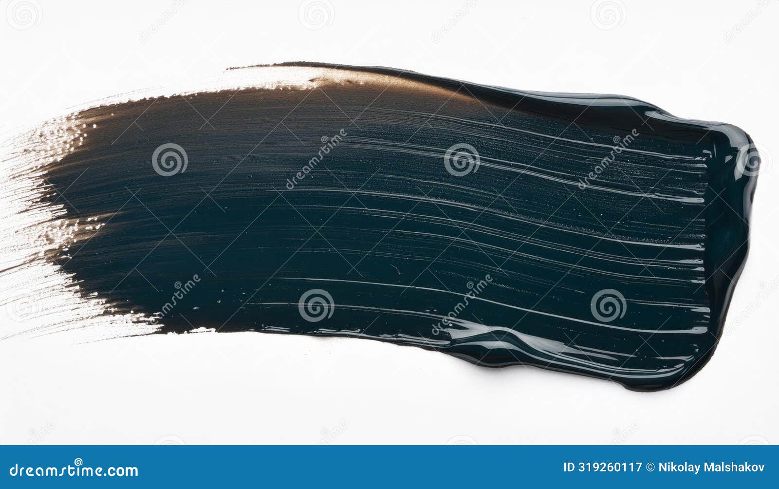 Highquality Image of a Glossy Acrylic Paint Smear Isolated on White ...