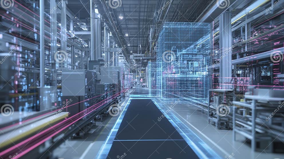 A of Highresolution Cameras Mounted on Factory Machines Capturing Images of Quality Control ...