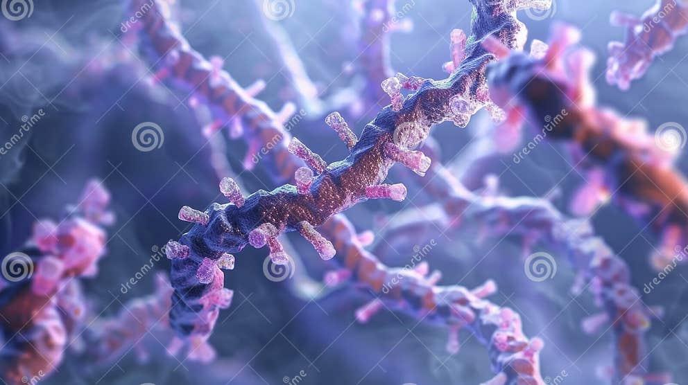 Highresolution Image of a Chromosome Containing Multiple Genes ...