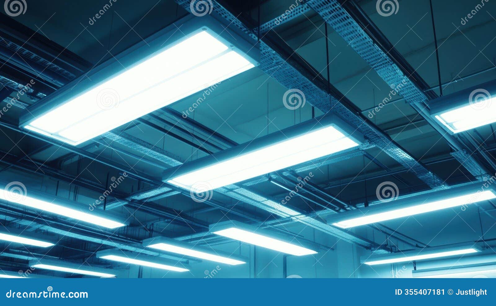 A Highresolution Image Of LED Lighting Fixtures Illuminating A ...